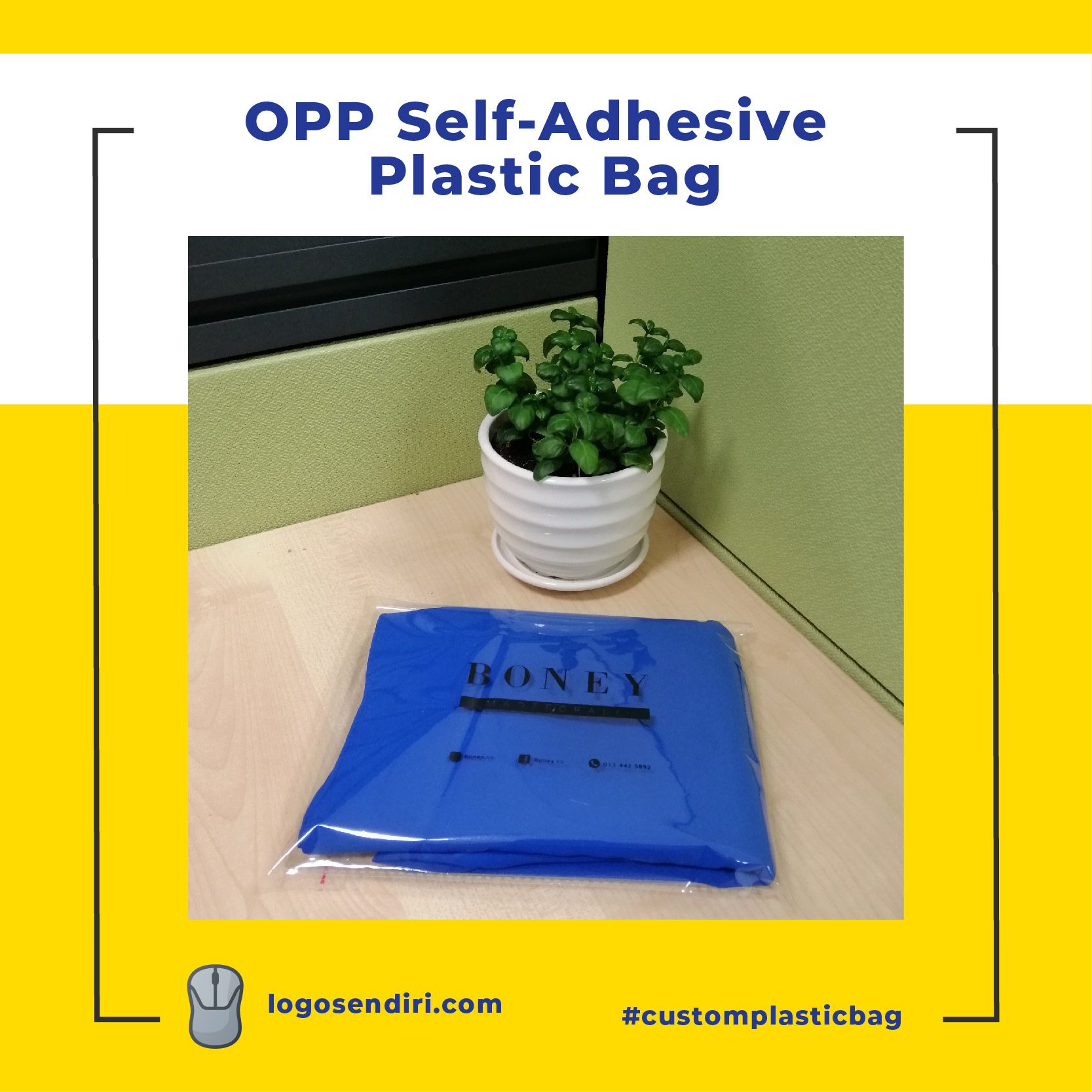 OPP Plastik Jernih Transparent - Sesuai Tudung Bawal,