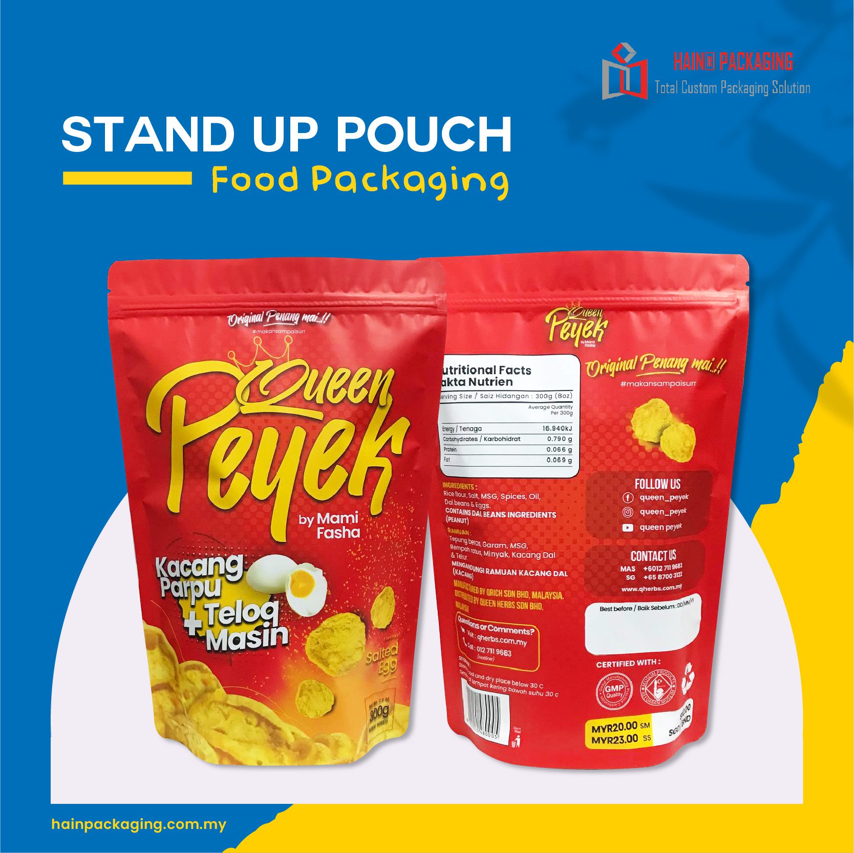 4 Kelebihan Packaging Custom untuk Rempeyek Kegemaran Ramai